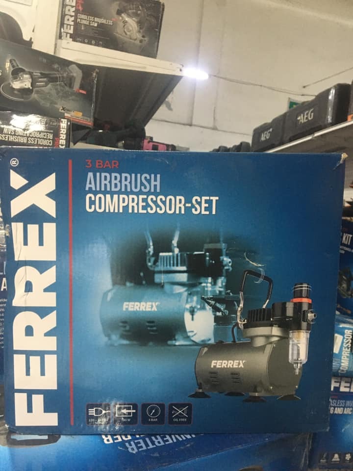 Ferrex 3 Bar Air Compressor Set, Commercial & Industrial, Construction ...
