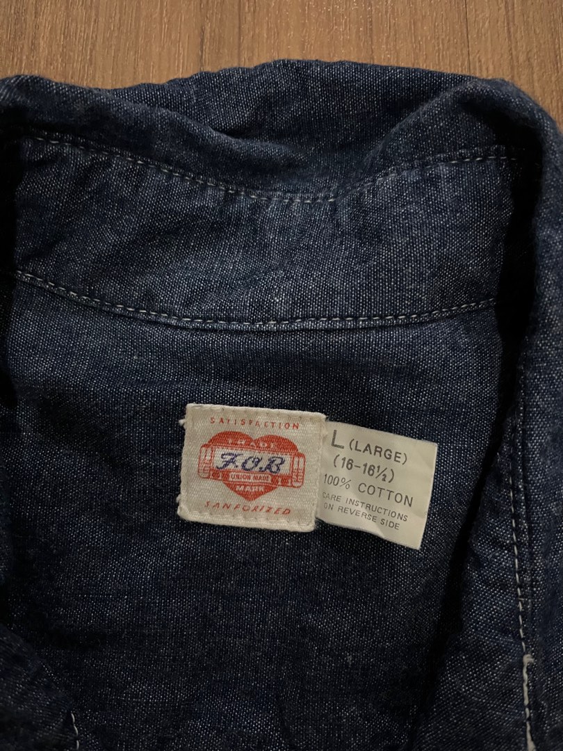 FOB DENIM CHAMBRAY MADE IN JAPAN, Men's Fashion, Activewear on Carousell