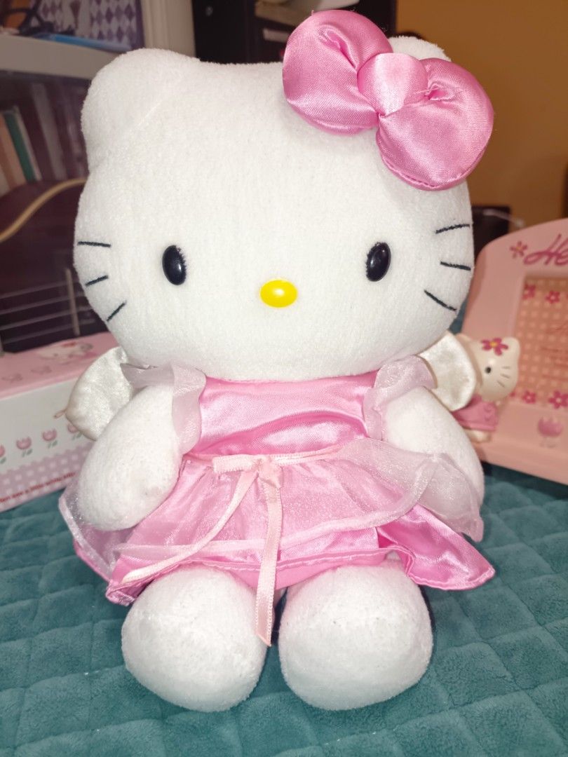 Hello Kitty Angel 2001 vintage plush stuff toy Sanrio Korea version ...