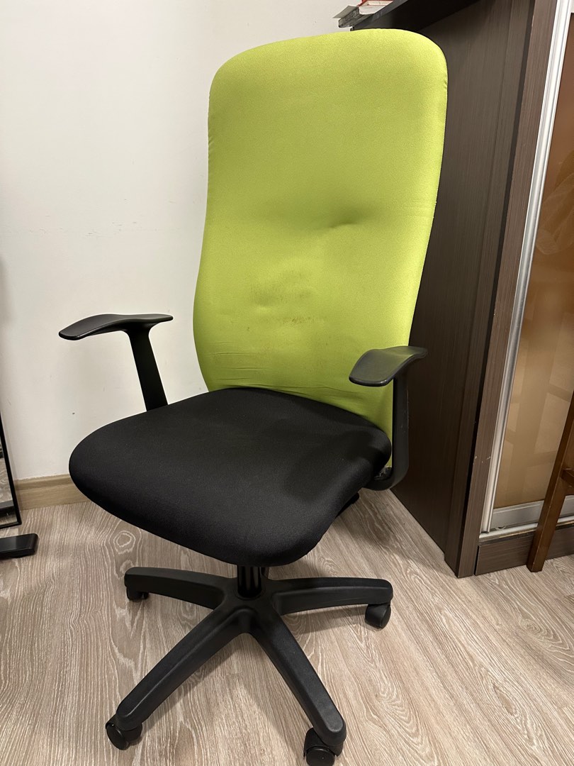 High back office chair, Furniture & Home Living, Furniture, Chairs on ...