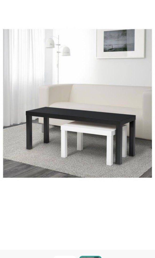 Ikea Table ( both black and white), Furniture & Home Living, Furniture ...