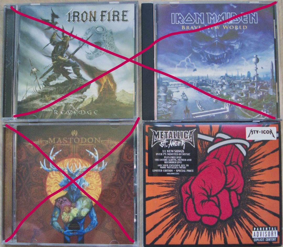 Metallica, Mushroomhead & Static-X Metal CDs ($5-$7), Hobbies & Toys ...