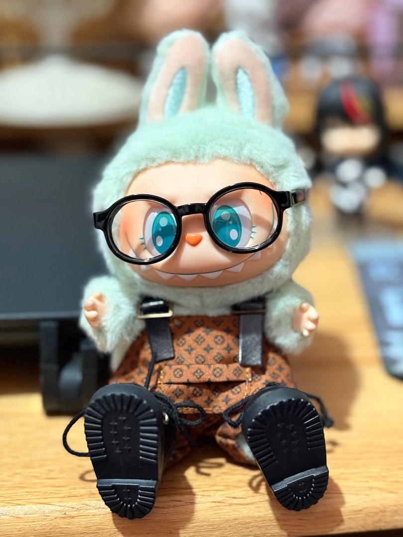 Labubu clothes LV Jumpsuit and black glasses, Hobbies & Toys, Toys ...