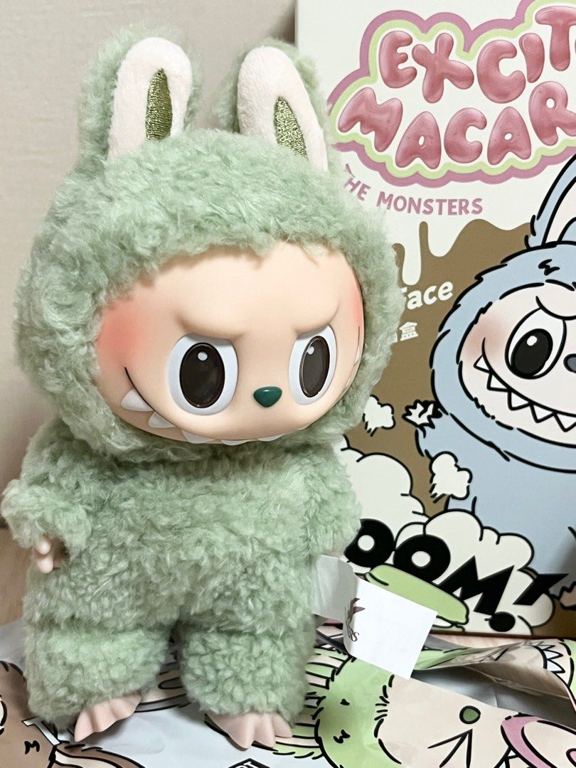 Labubu Exciting Macaron Green Grape The Monsters vinyl face hanging bag ...