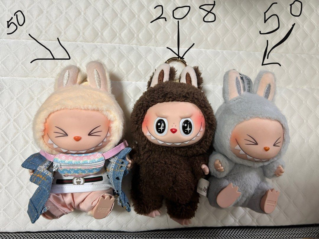 Labubu V1 and V2 Soft Toy, Hobbies & Toys, Toys & Games on Carousell