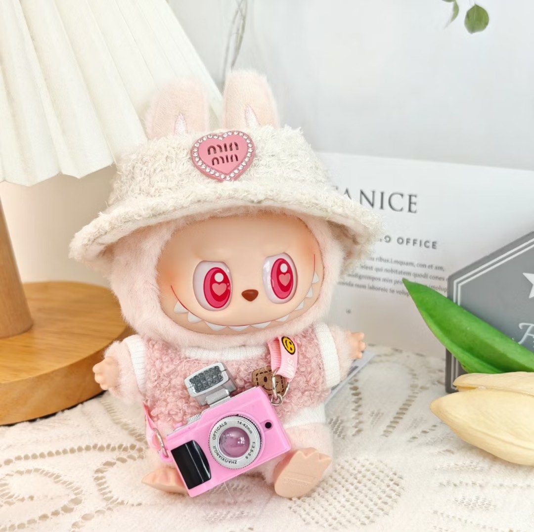 Labubu V2 Have a Seat Dada with Clothes, Hobbies & Toys, Toys & Games ...