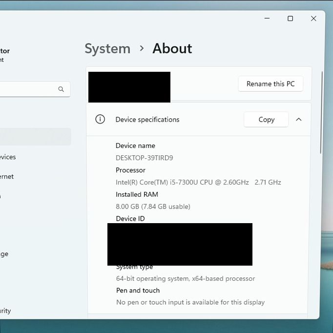 Lenovo Thinkpad X270 Laptop Intel Core i5 7th Gen 8GB memory 256GB SSD ...