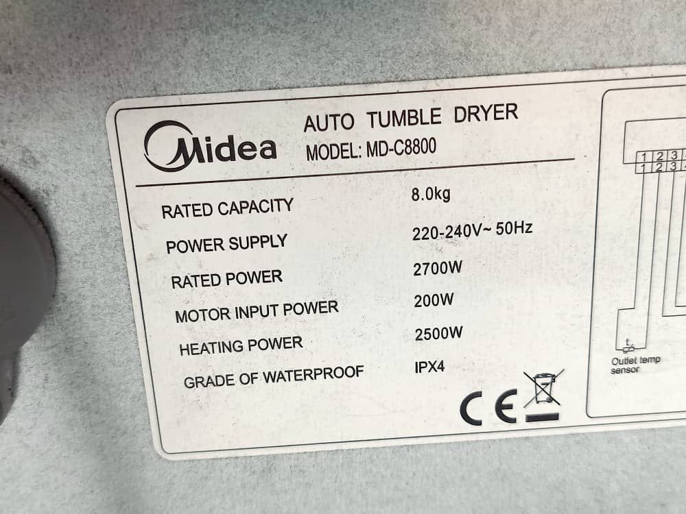 Midea condenser dryer 8kg, Furniture & Home Living, Bathroom & Kitchen ...