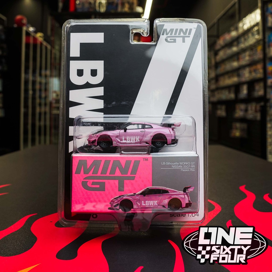 MINI GT #418 LB-SILHOUETTE WORKS GT NISSAN 35GT-RR - PASSION PINK LBWK ...