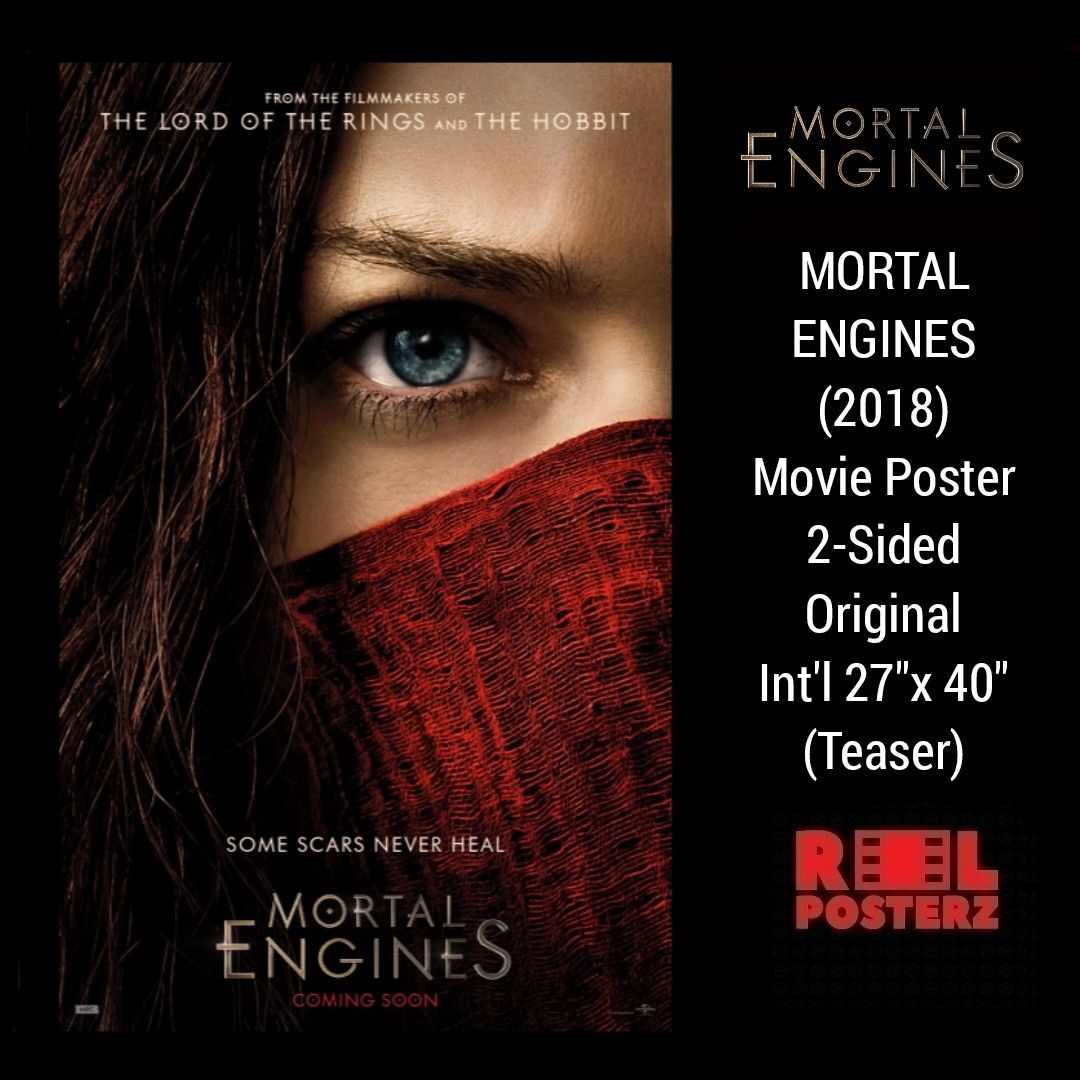 MORTAL ENGINES (2018) Movie Poster 2-Sided Original International 27"x ...