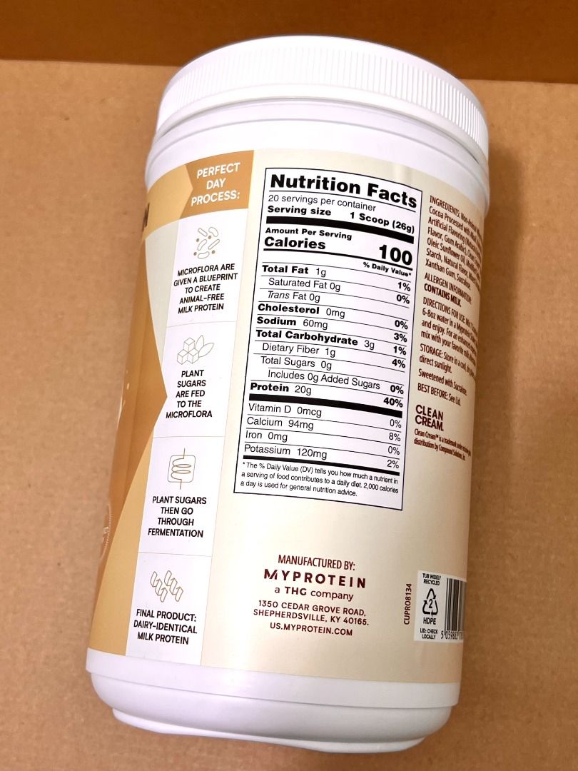 最後一罐! 特價! Myprotein Future Whey Milk Tea Flavour (20 servings) 一罐20份份量奶茶味, 抵!, 健康及營養食用品, 健康補充品 ...