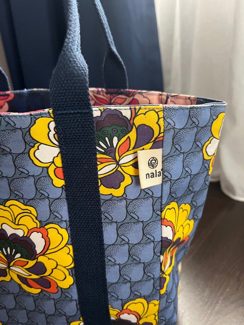 Nala design - Clarity tote ( damascus in yellow print), Women's Fashion ...