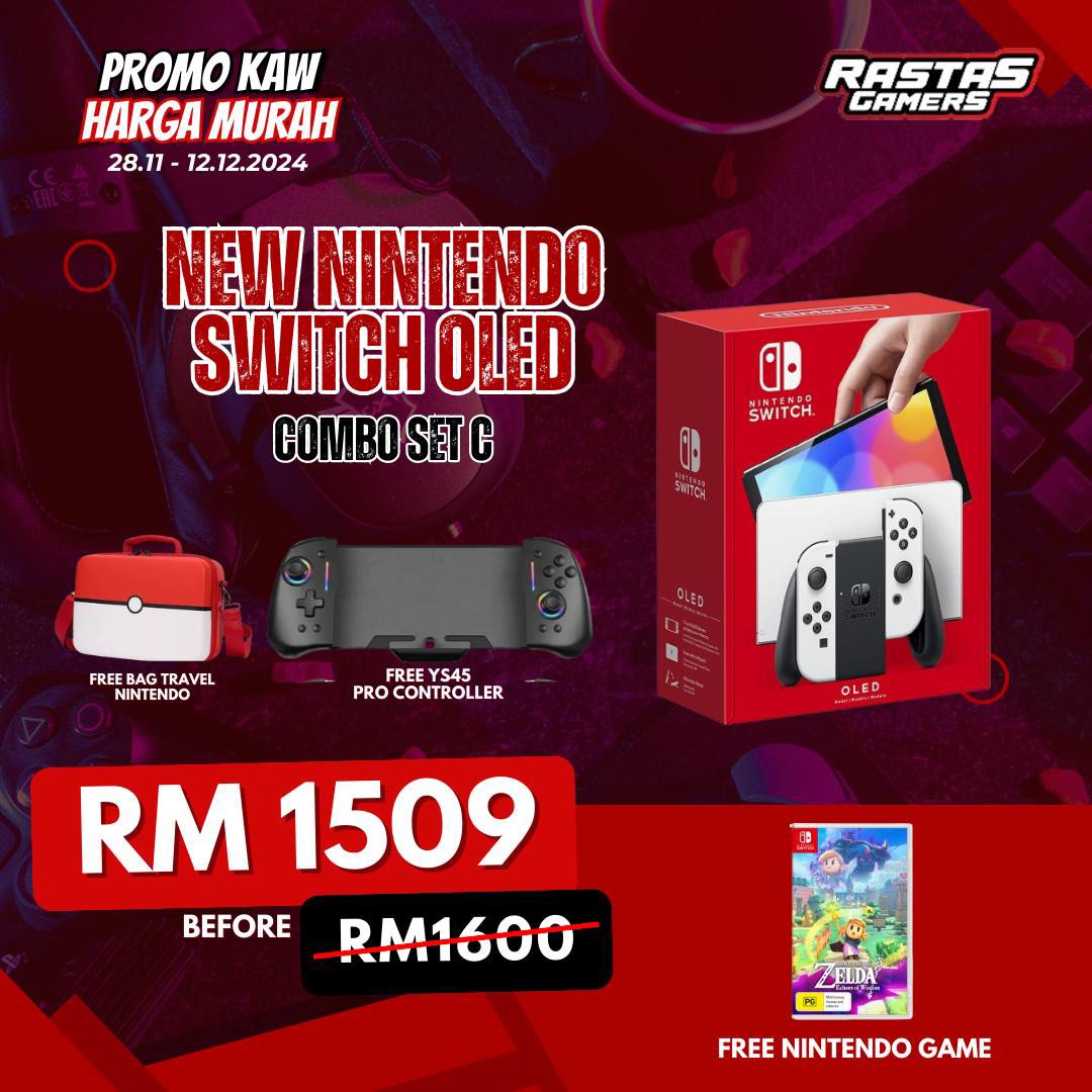 New Nintendo Switch Oled Combo set, Video Gaming, Video Game Consoles ...