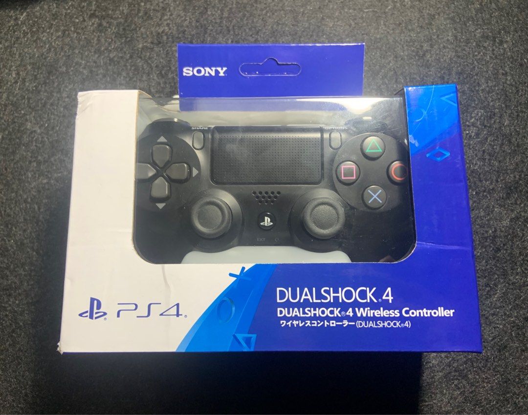 Original Sony Dualshock 4 v2 with Box and Stand, Video Gaming, Gaming ...