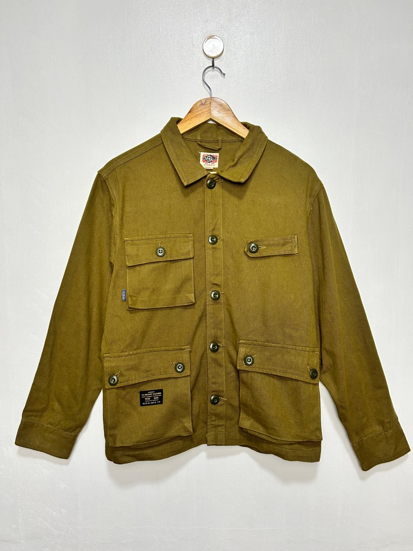 Overalls Union Made Red Ruggison Workwear Jacket, Men's Fashion, Coats ...