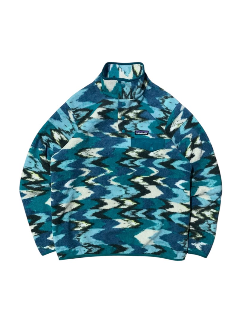 Patagonia Synchilla Trout Tales Snap-T Fleece Jacket, Men's Fashion ...