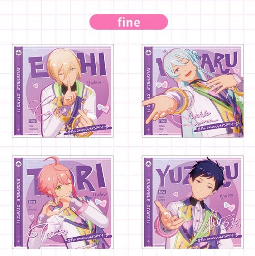 [Po] Ensemble Stars - 8th Anniversary Acrylic broad collection - all ...