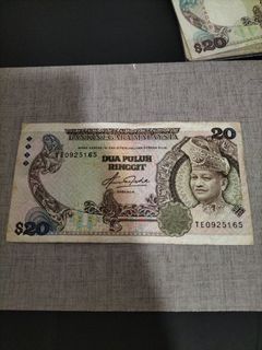 Malaysia AU RM20 Jaafar TH Last 6th Series 1986-96 About Uncirculated ...