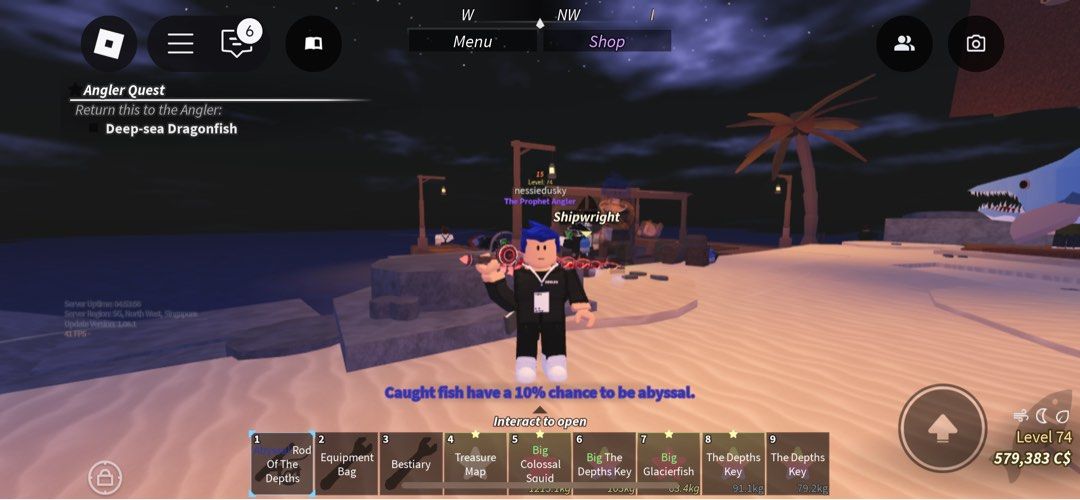 ROBLOX FISCH ACCOUNT, Video Gaming, Video Games, Others on Carousell