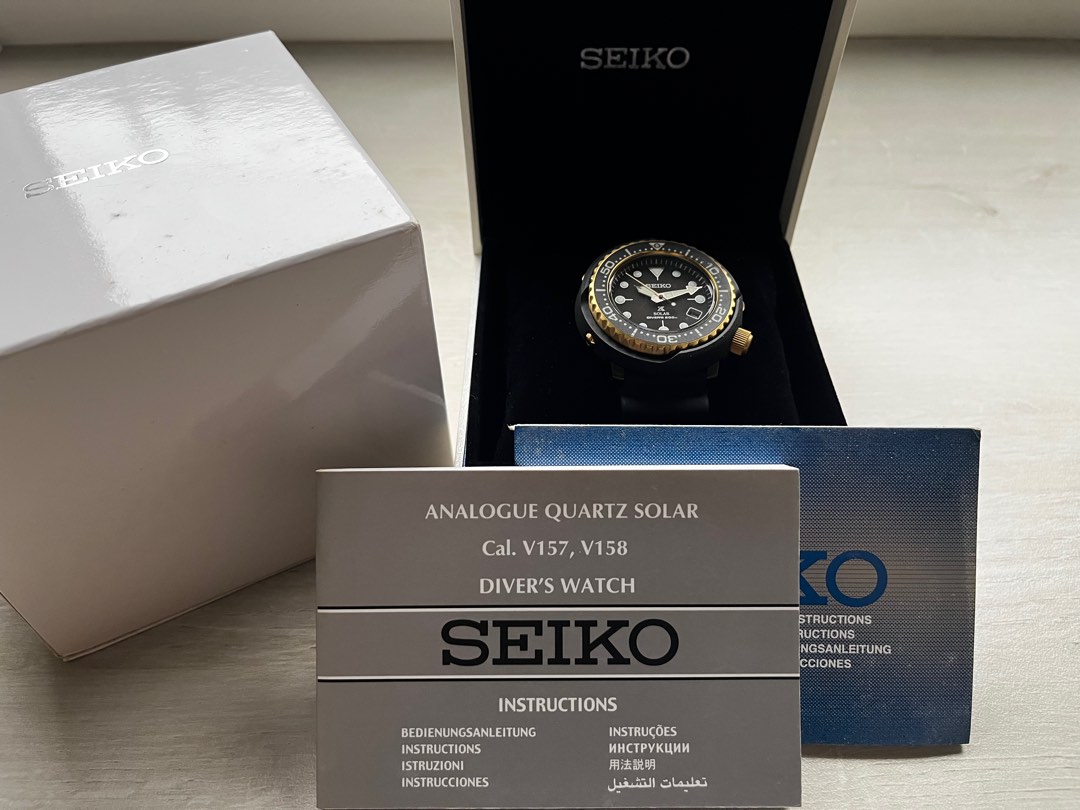 Seiko Prospex Solar Tuna Diver SNE498P1, Men's Fashion, Watches ...
