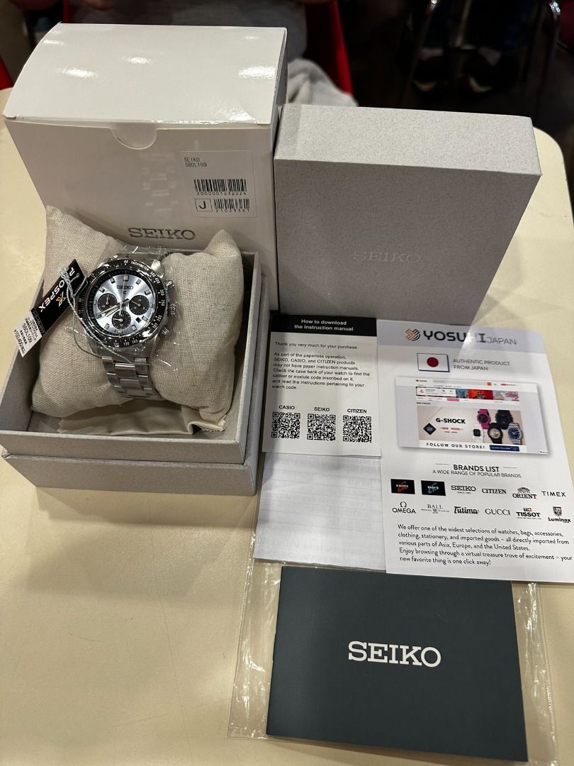 Seiko Prospex Speedtimer Ice Panda (Ice Blue Dial) Ref. SBDL109 ...