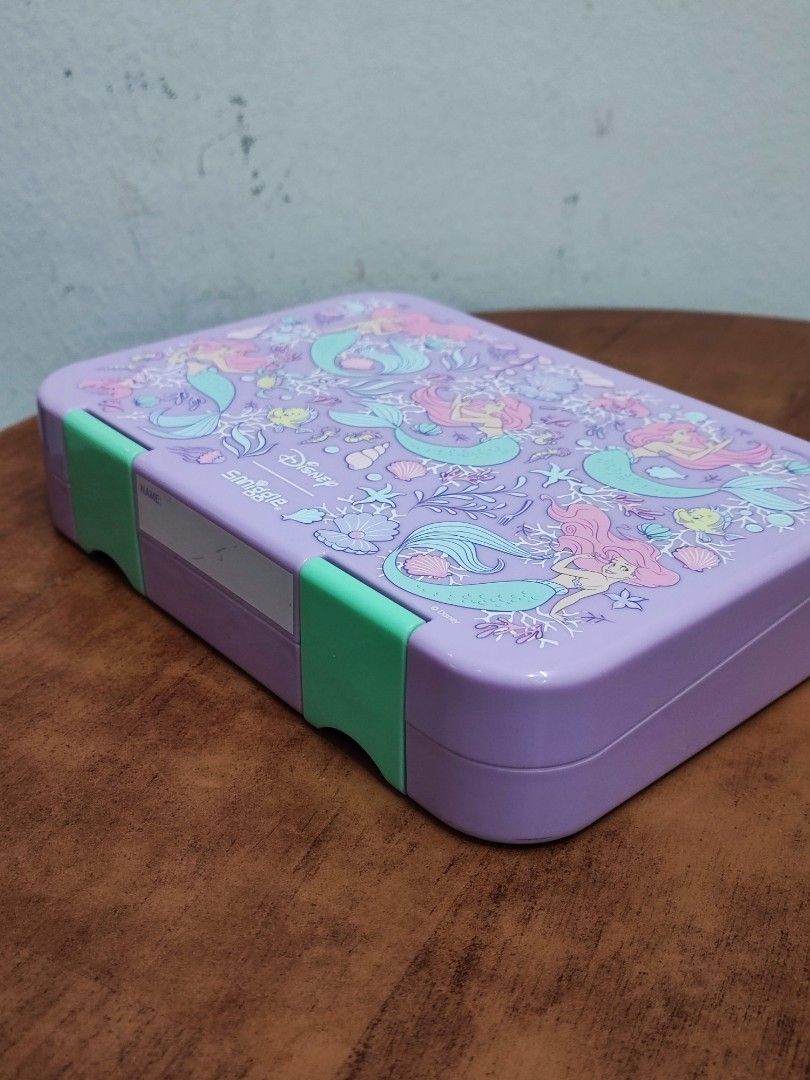 Smiggle Disney The Little Mermaid Design Kids Lunch Box Food Storage ...