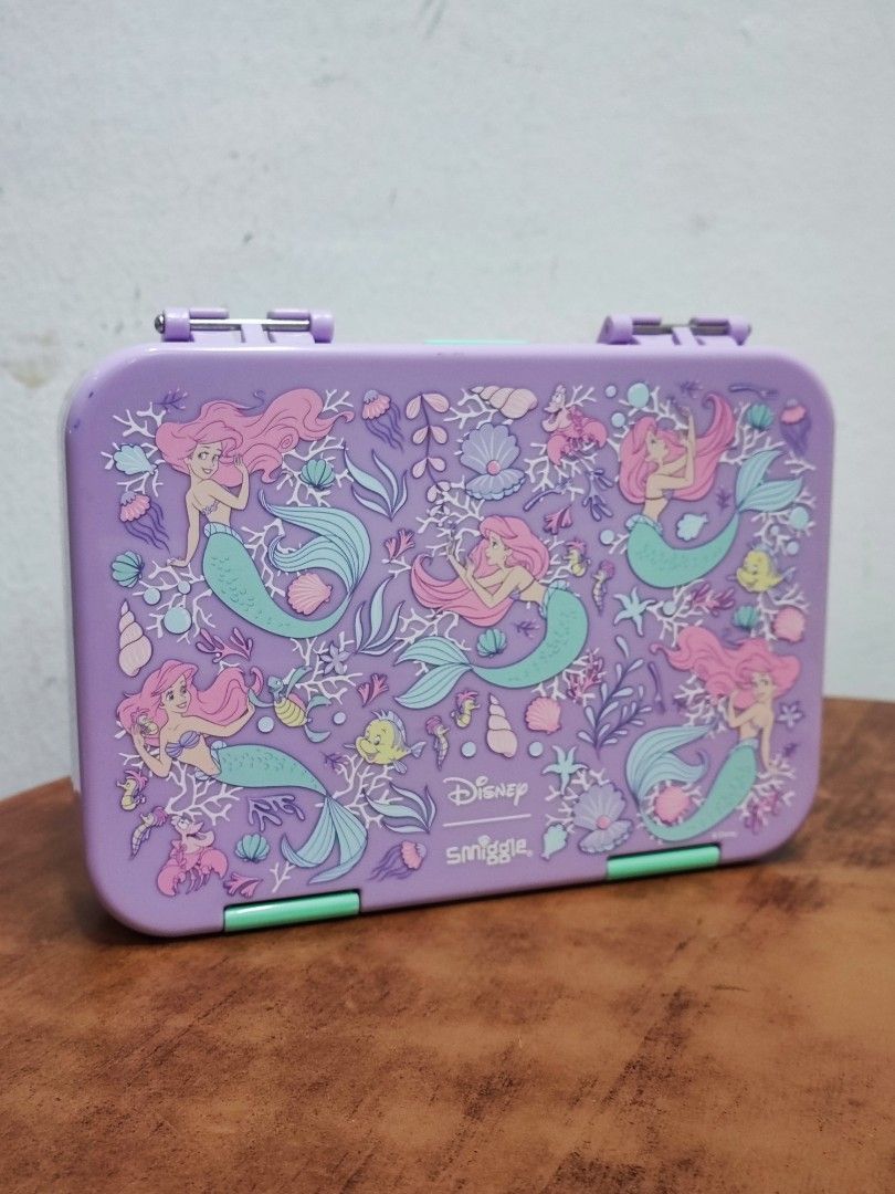 Smiggle Disney The Little Mermaid Design Kids Lunch Box Food Storage ...