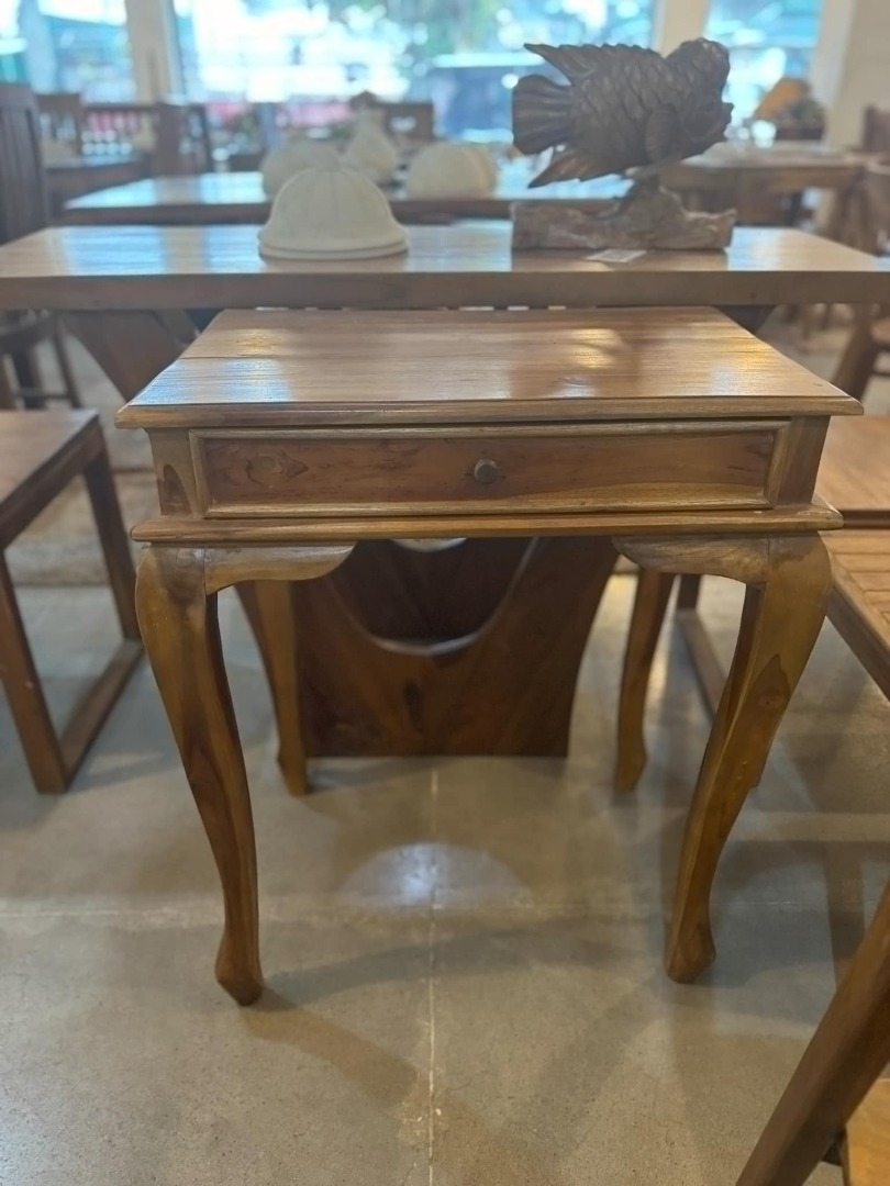 Solid Teak Wood Small Gareng 1D Classic Console Table Furniture ...