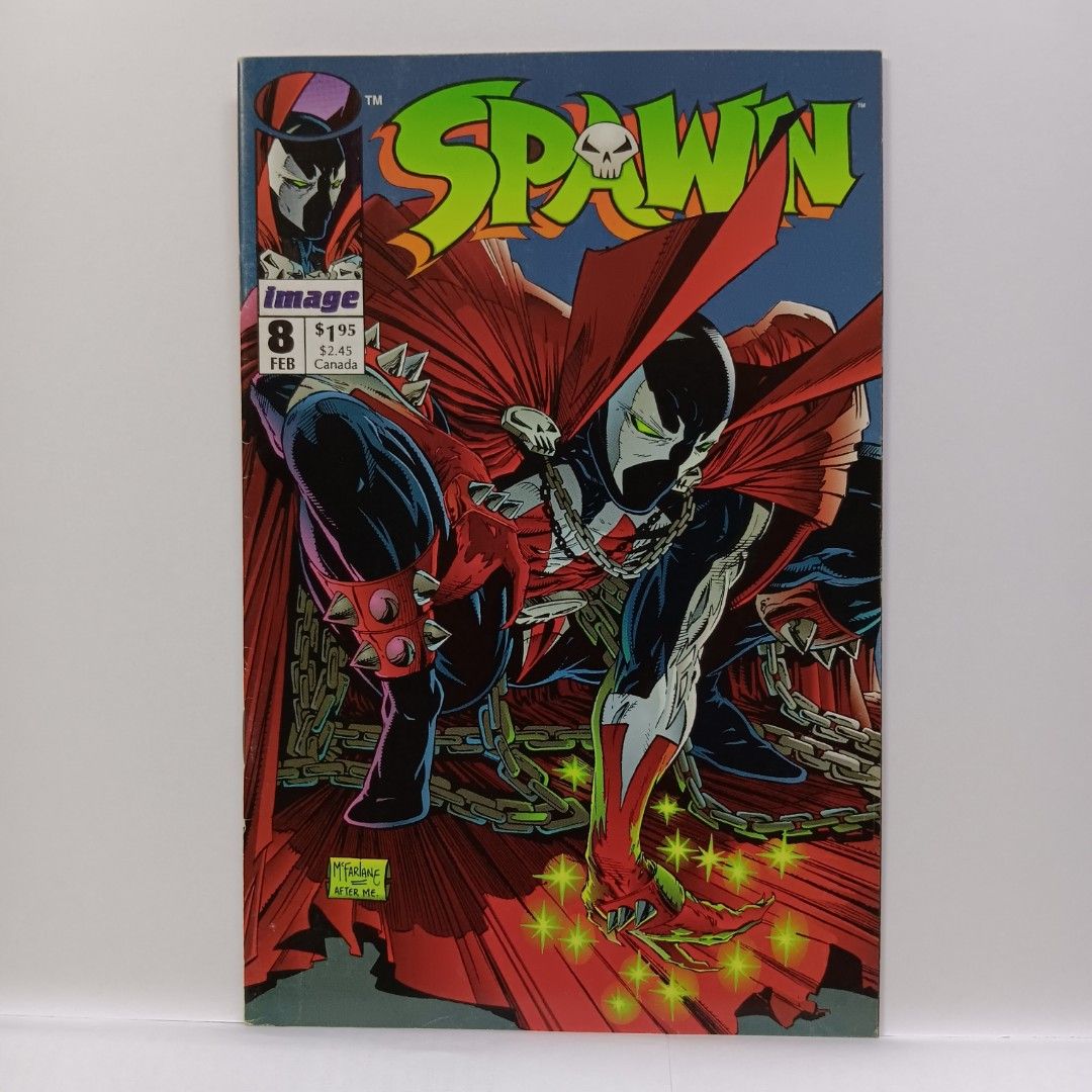 Spawn #8. VG/FN. 1st Vindicator. Iconic cover. Alan Moore story ...