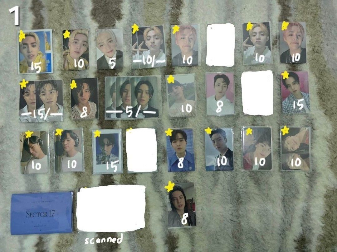 SVT Seventeen pc and albums, scoups, jeonghan, joshua, wonwoo, hoshi ...