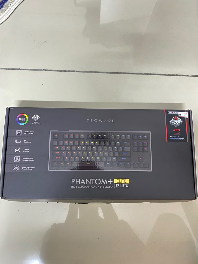 Tecware Phantom + Elite Mechanical keyboard, Computers & Tech, Parts ...