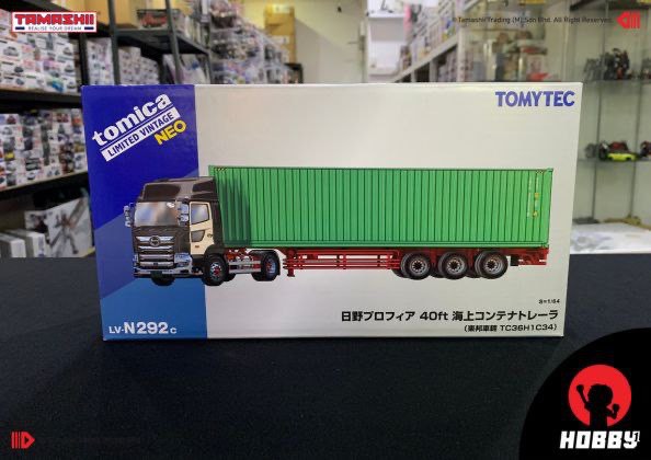Tomytec TLV-N292c Hino Profia 40ft Intermodal Container Trailer (Toho ...