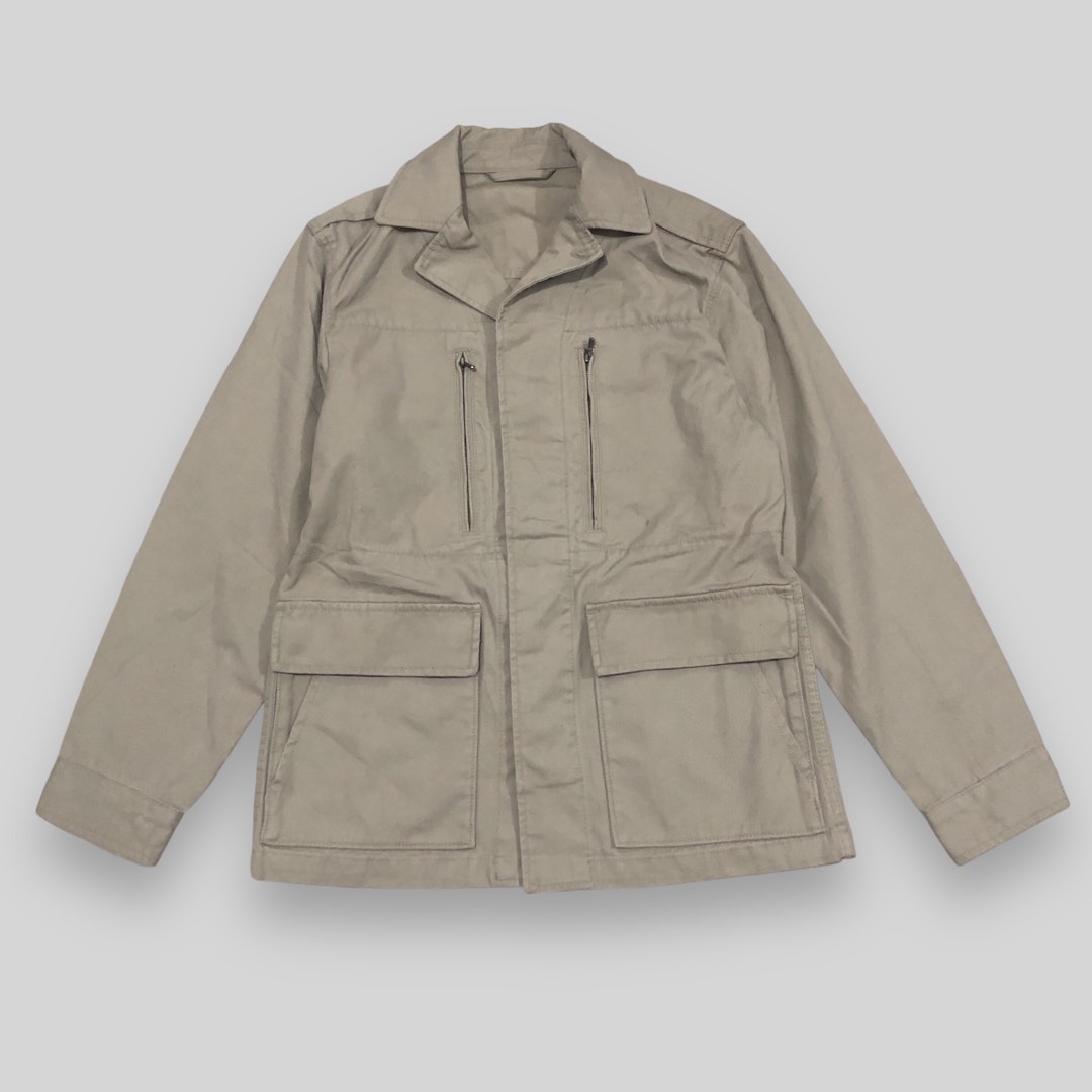 UNIQLO Men's Workwear/Utility/Military Jacket - Medium, Men's Fashion ...
