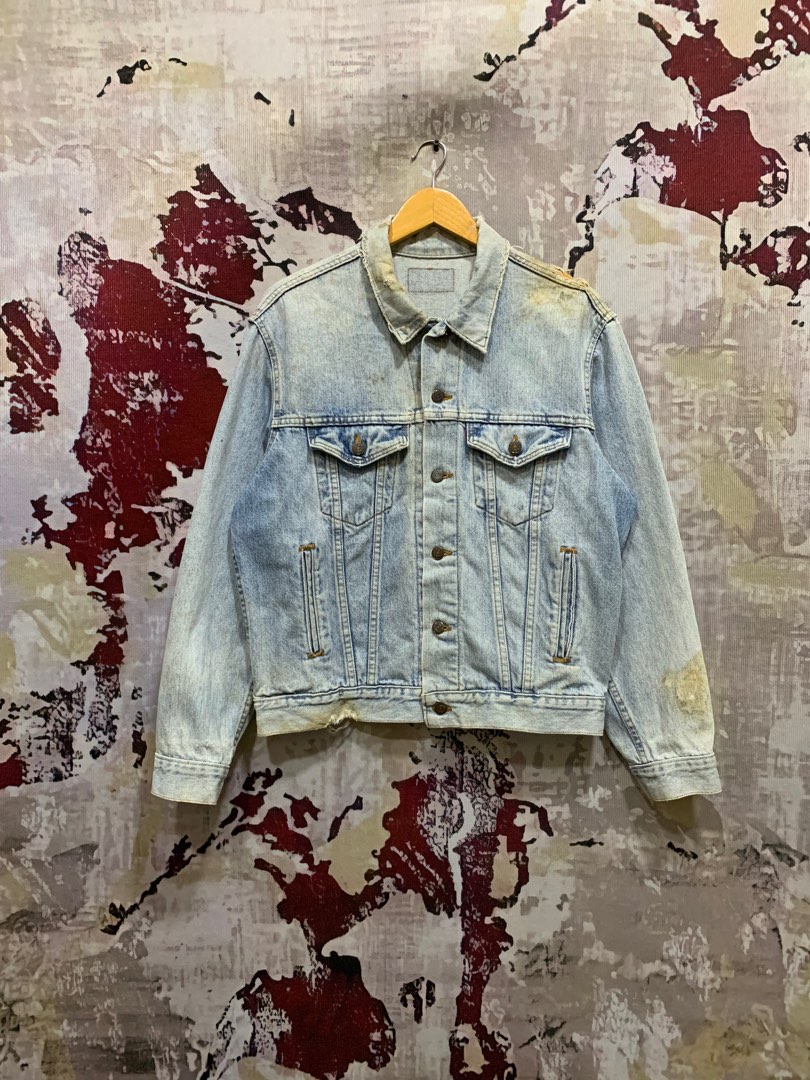 Vintage Levis 80s Denim Jacket Distressed, Men's Fashion, Coats ...