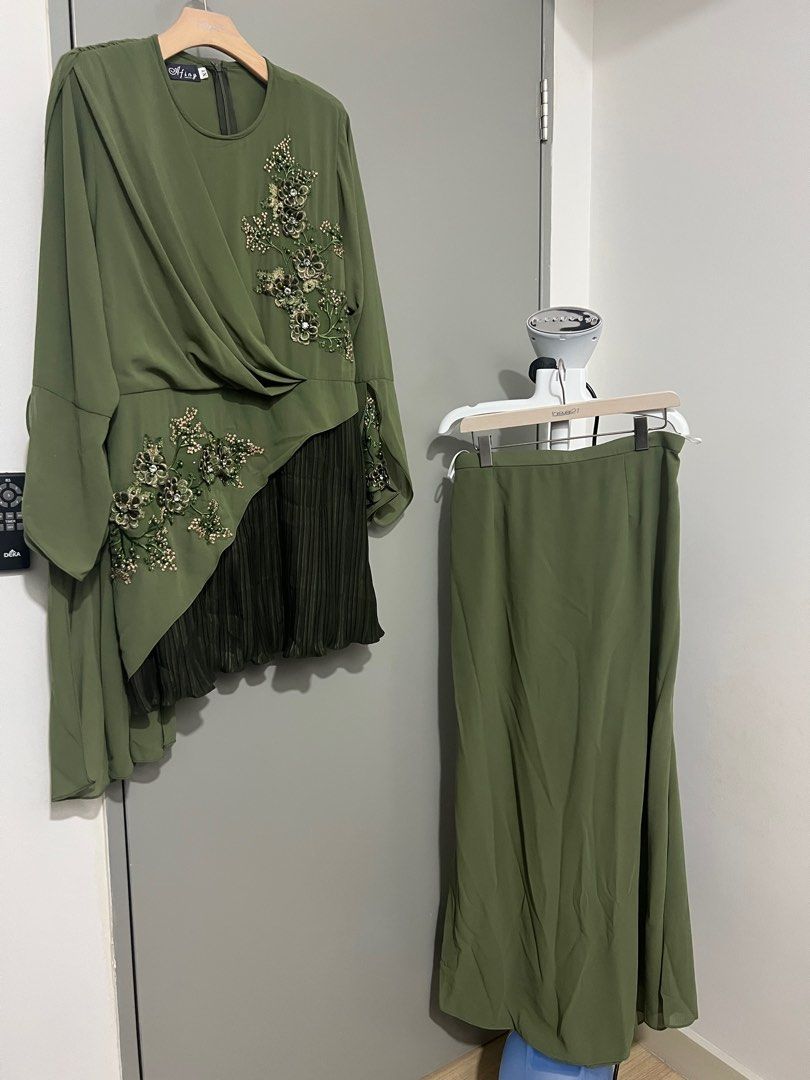 Wanzar Qiszar, leeyanarahman, baju kurung, moden, raya 2025, plus size ...