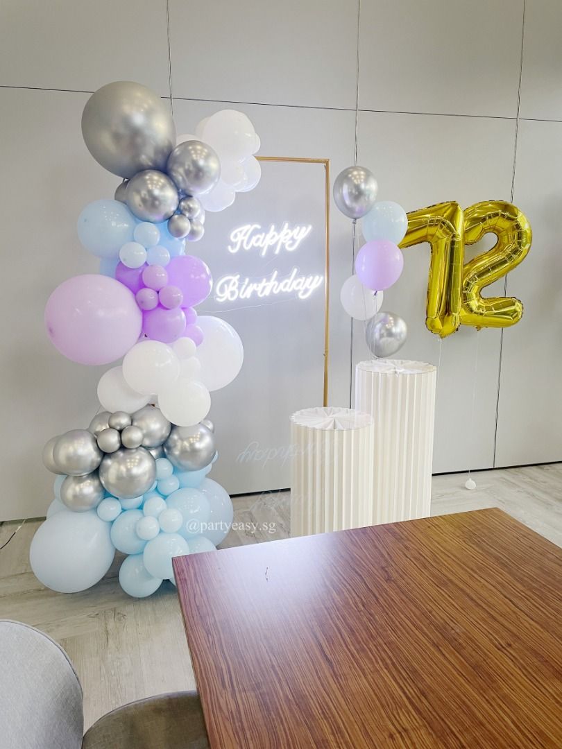 2x1 Meter Rectangle Frame Gold White for RENT Party Birthday Marry ...