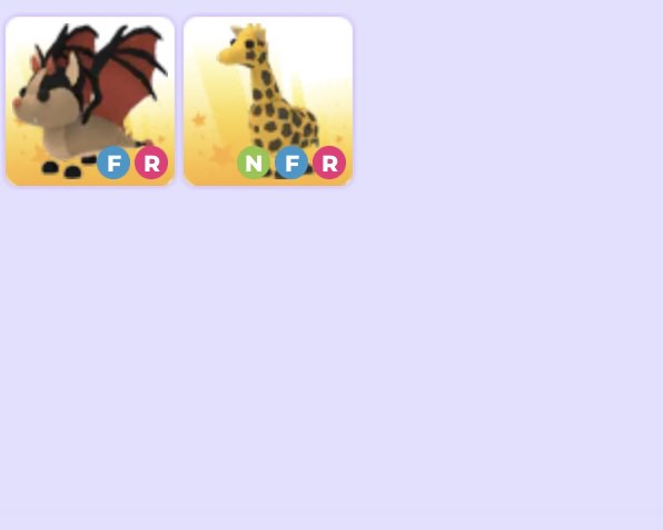 Adopt Me FR Bat Dragon + NFR Giraffe, Video Gaming, Gaming Accessories ...