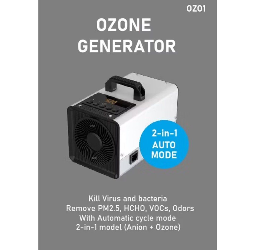 Air & surface disinfector / industrial ozone generator, TV & Home ...