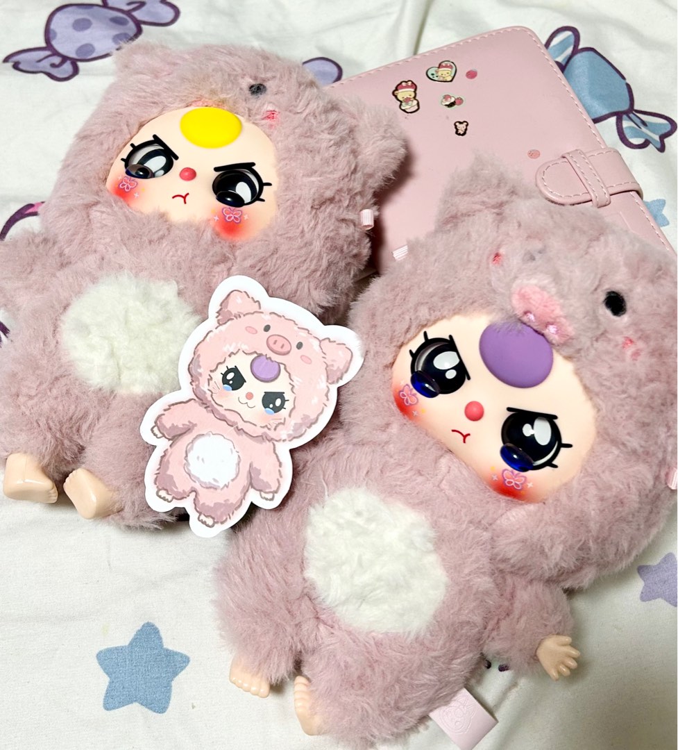 Baby three v3 crying pig, Hobbies & Toys, Toys & Games on Carousell