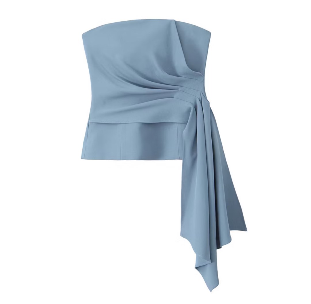 Blue Coordinates Tube Top and Pants, Women's Fashion, Dresses & Sets ...