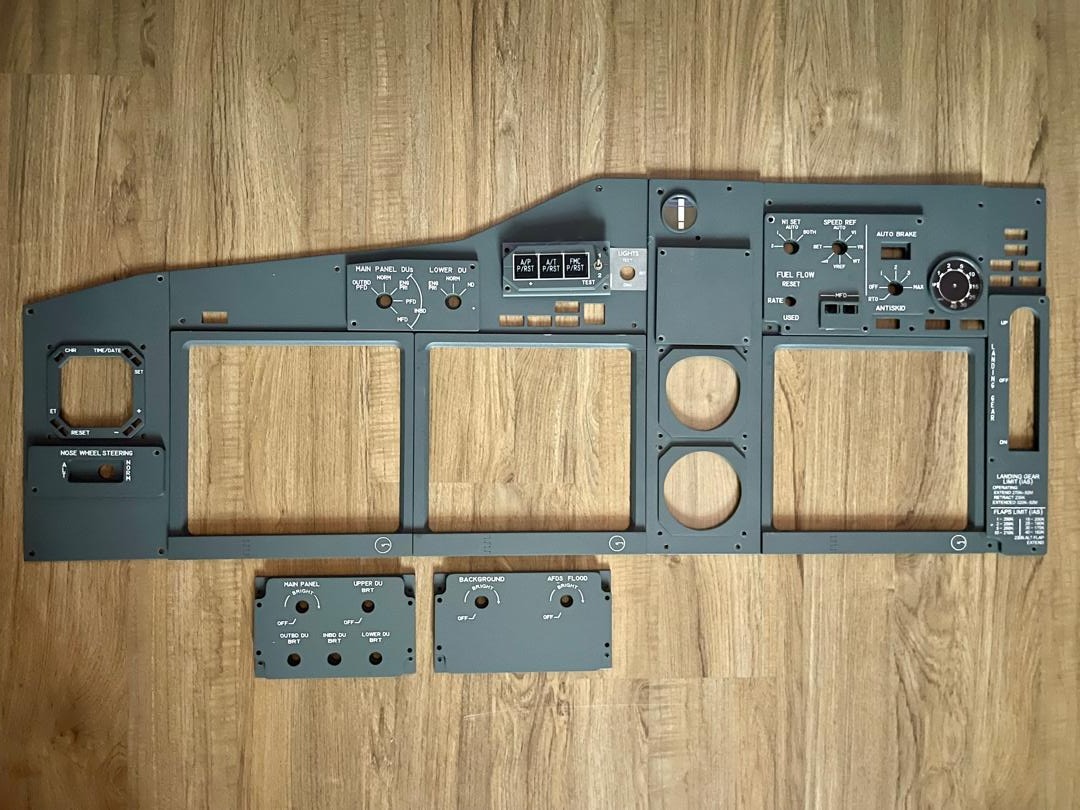 Boeing 737 Captain side MIP Pro Edition without Frame form ...