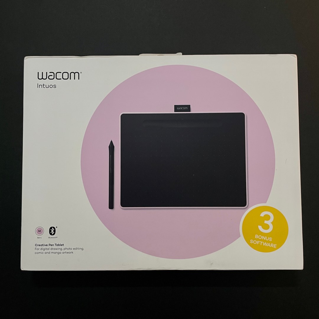 [BRAND NEW] Wacom Intuos Pen & Bluetooth Medium CTL-6100WL, Pink ...