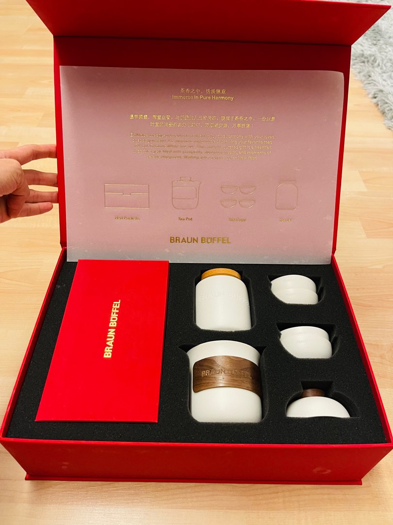 Braun Buffel Chinese Ceramic White Tea Set, Furniture & Home Living ...