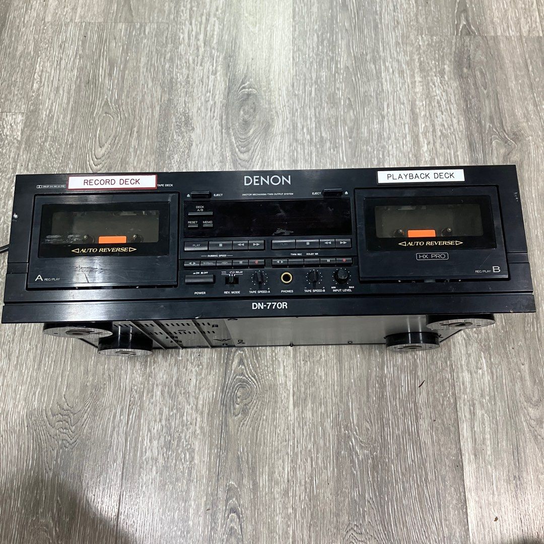 Broken Denon DN-770R Precision Audio Component Stereo Double Cassette ...