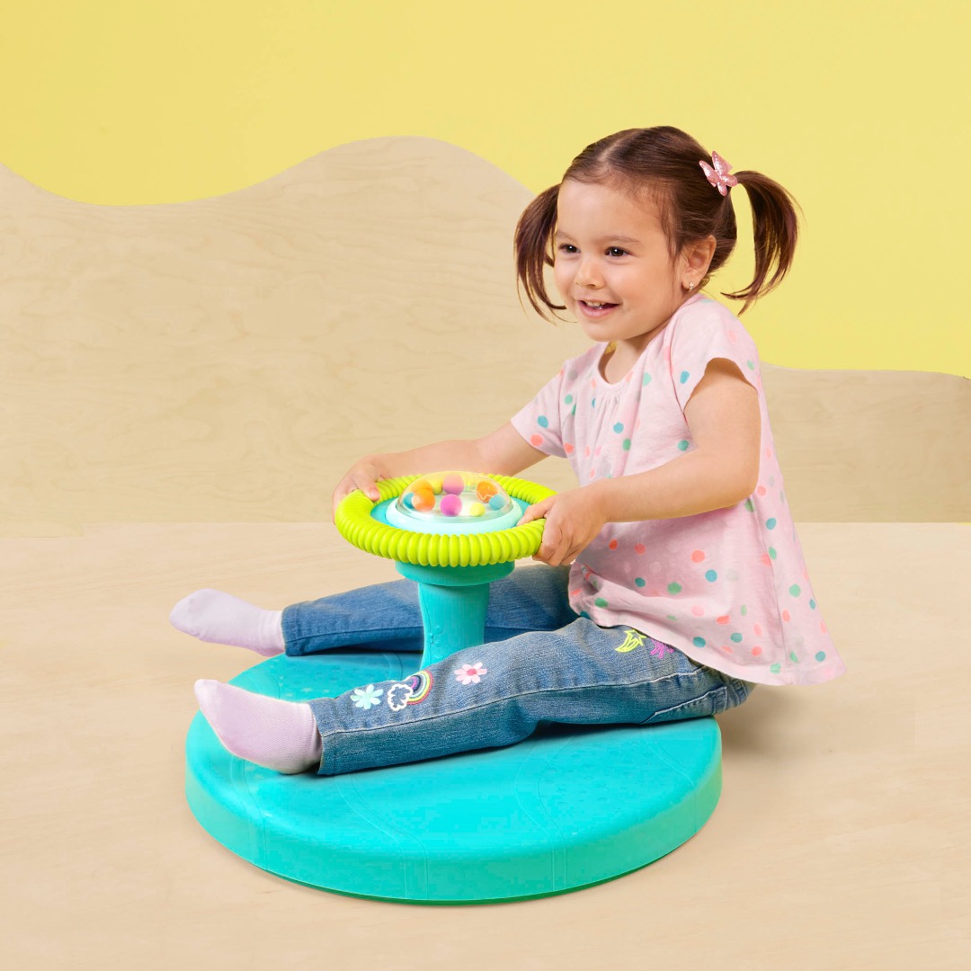 [B.Toys] Twirly Time Spinning Activity Toy for Toddlers, Hobbies & Toys ...