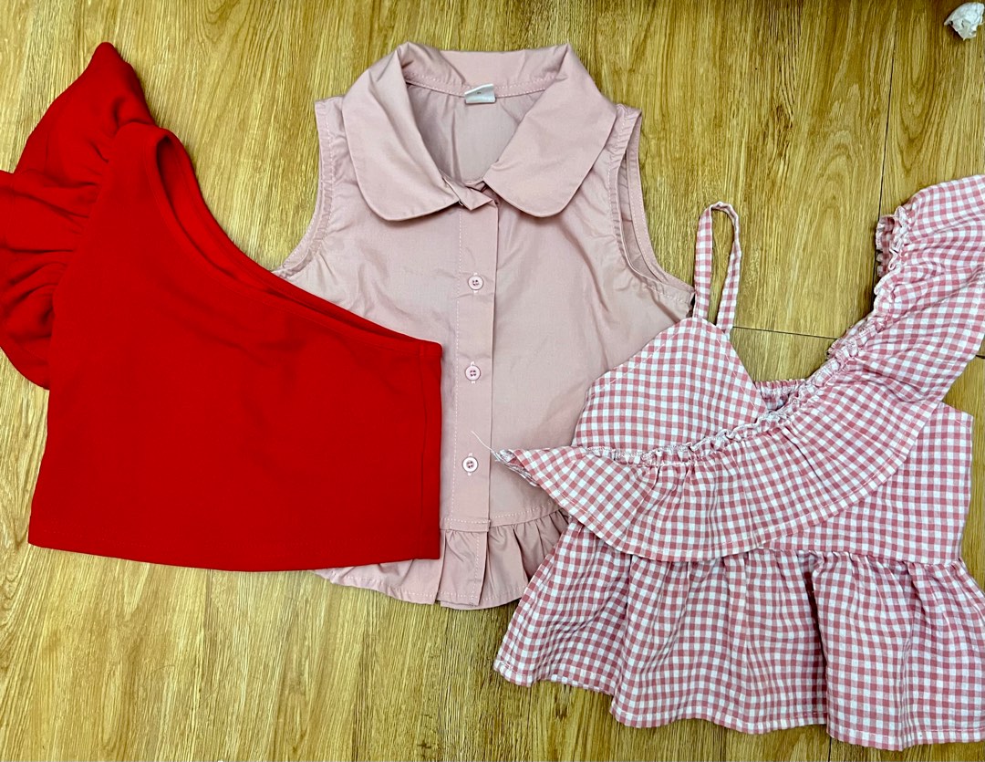(Bundle) 3 Tops / Blouses for 4-6y SHEIN kids, Babies & Kids, Babies & Kids Fashion on Carousell