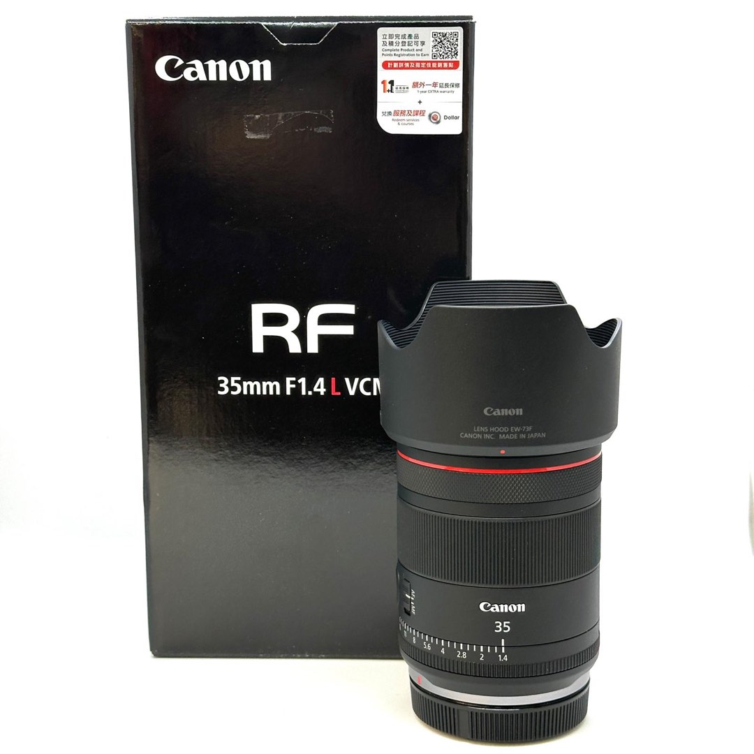 Canon RF 35mm f1.4 L VCM 行保至 11/2025, 攝影器材, 鏡頭及裝備 - Carousell
