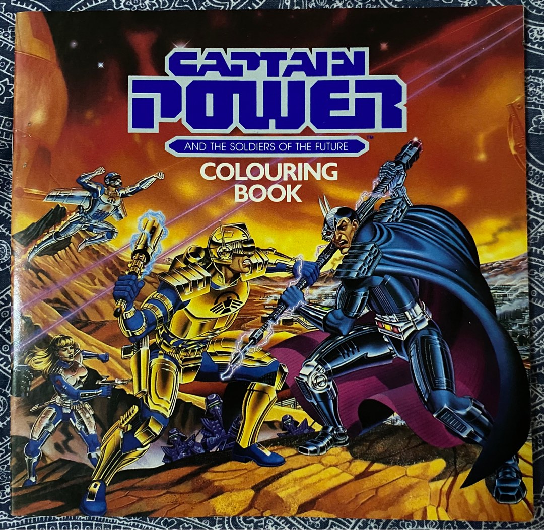 Captain Power and the Soldiers of the Future Vintage Colouring book ...