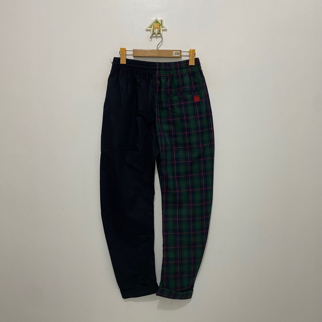 Clot Plaid Split Pants, Men's Fashion, Bottoms, Trousers on Carousell