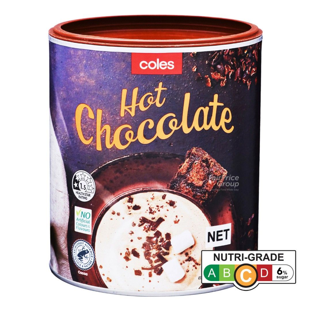Coles Hot Chocolate 400g, Food & Drinks, Beverages on Carousell
